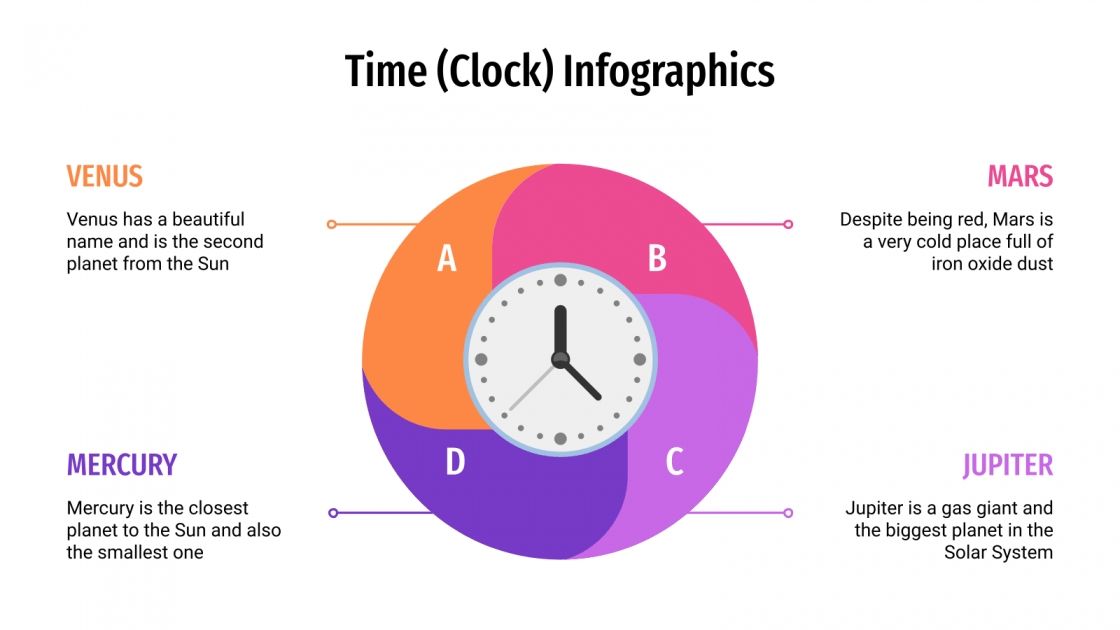 Zeit (Uhr) Infografiken | Google Slides & PowerPoint