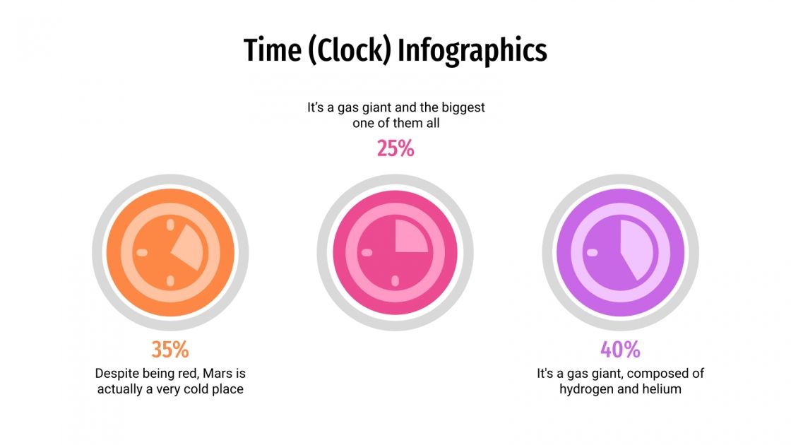 Time (Clock) Infographics for Google Slides & PowerPoint