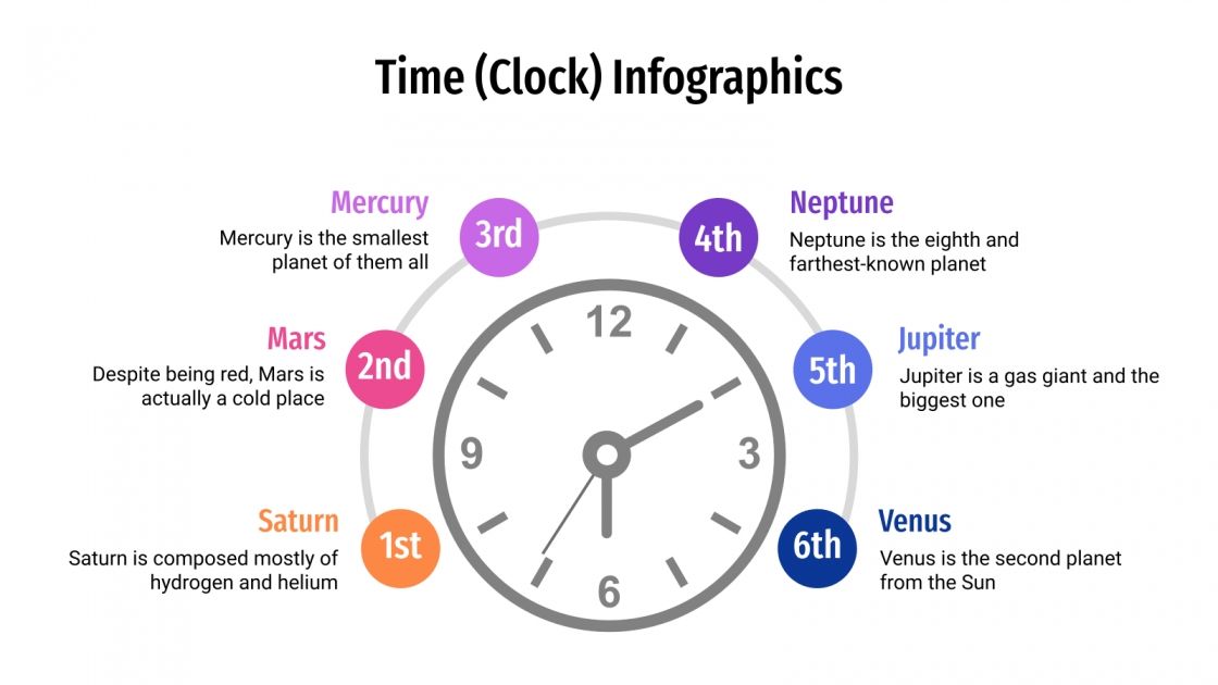 Time (Clock) Infographics for Google Slides & PowerPoint