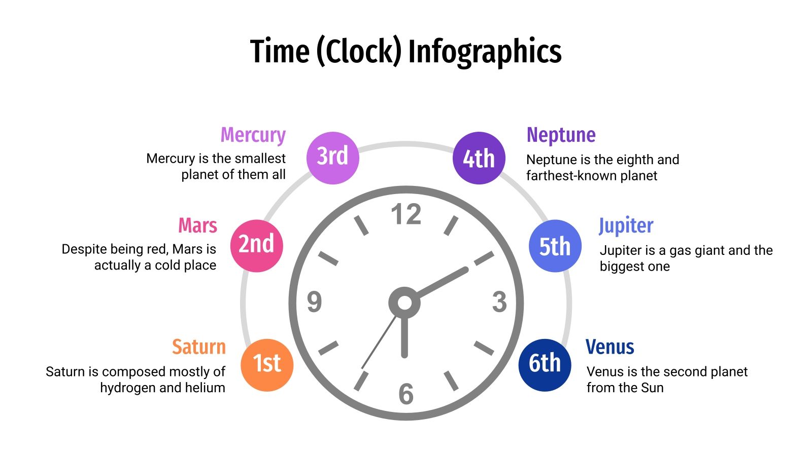 Time (Clock) Infographics for Google Slides & PowerPoint