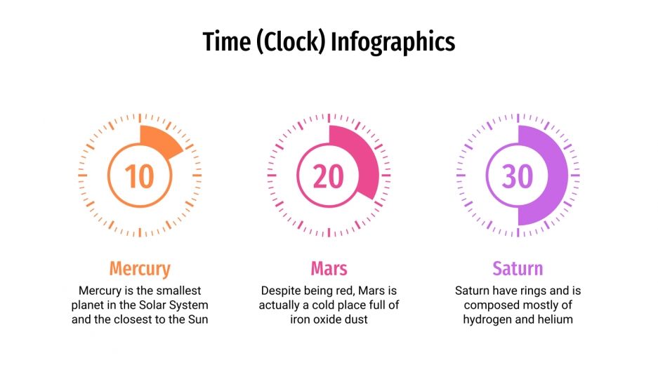 Time (Clock) Infographics for Google Slides & PowerPoint