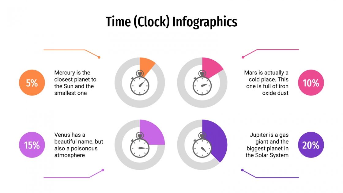 Time (Clock) Infographics for Google Slides & PowerPoint
