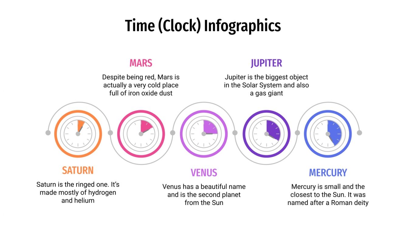 Time (Clock) Infographics for Google Slides & PowerPoint