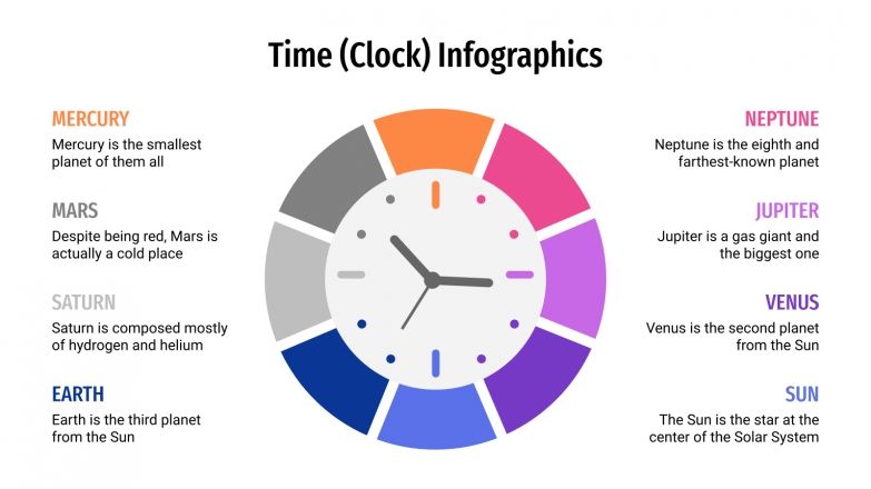 Time (Clock) Infographics for Google Slides & PowerPoint