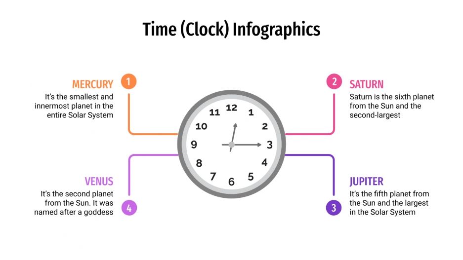 Time (Clock) Infographics for Google Slides & PowerPoint