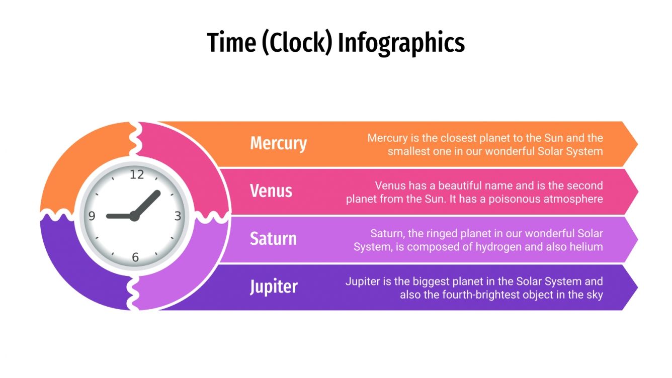 Time (Clock) Infographics for Google Slides & PowerPoint