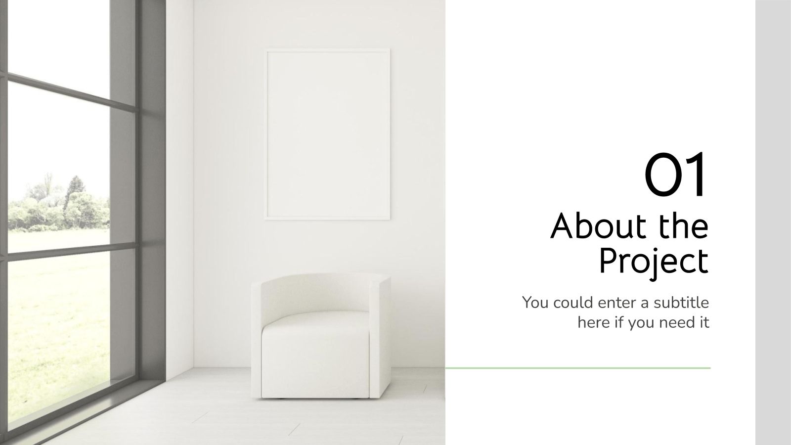 Minimalist Project Proposal Google Slides & PowerPoint template