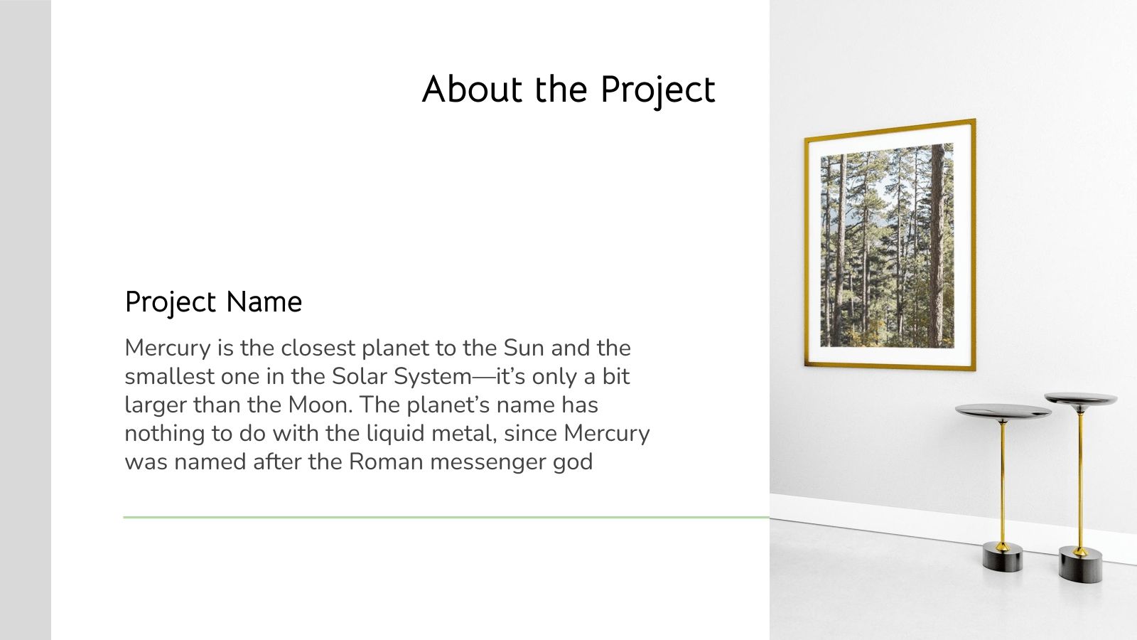 Minimalist Project Proposal Google Slides & PowerPoint template