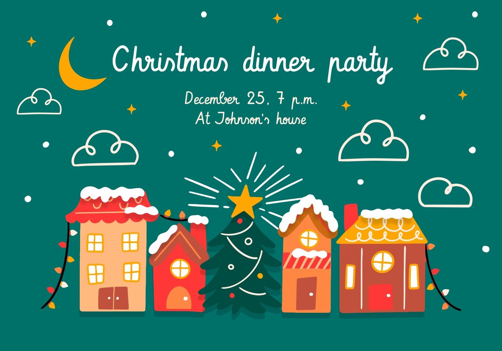 Christmas Dinner Party Invitations Google Slides PPT christmas-dinner-party-invitations-google-slides-ppt