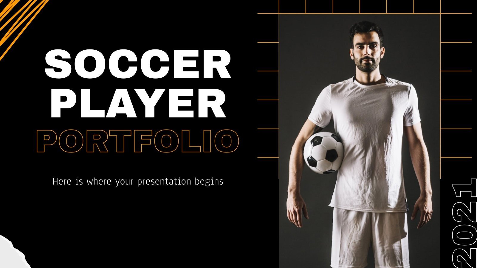 Soccer Player Portfolio | Google Slides & PPT template