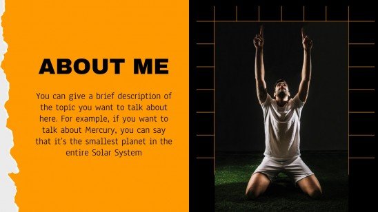 Soccer Player Portfolio | Google Slides & PPT template