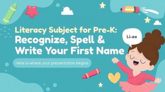 Templates about literacy for Google Slides & PowerPoint