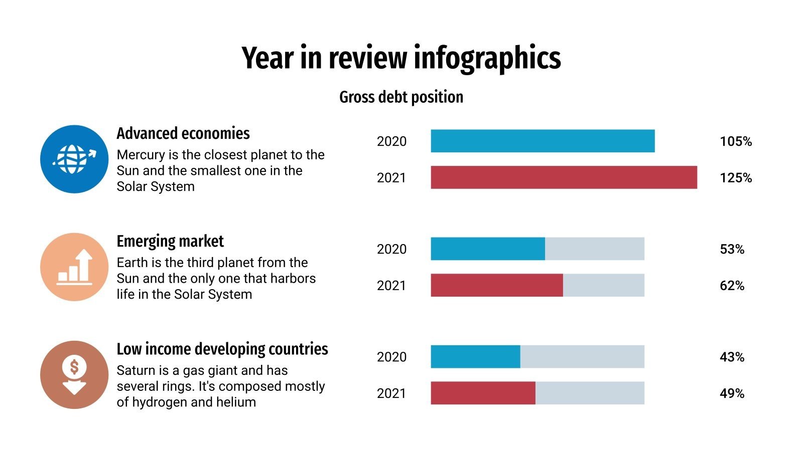 Year In Review Infographics Google Slides PowerPoint