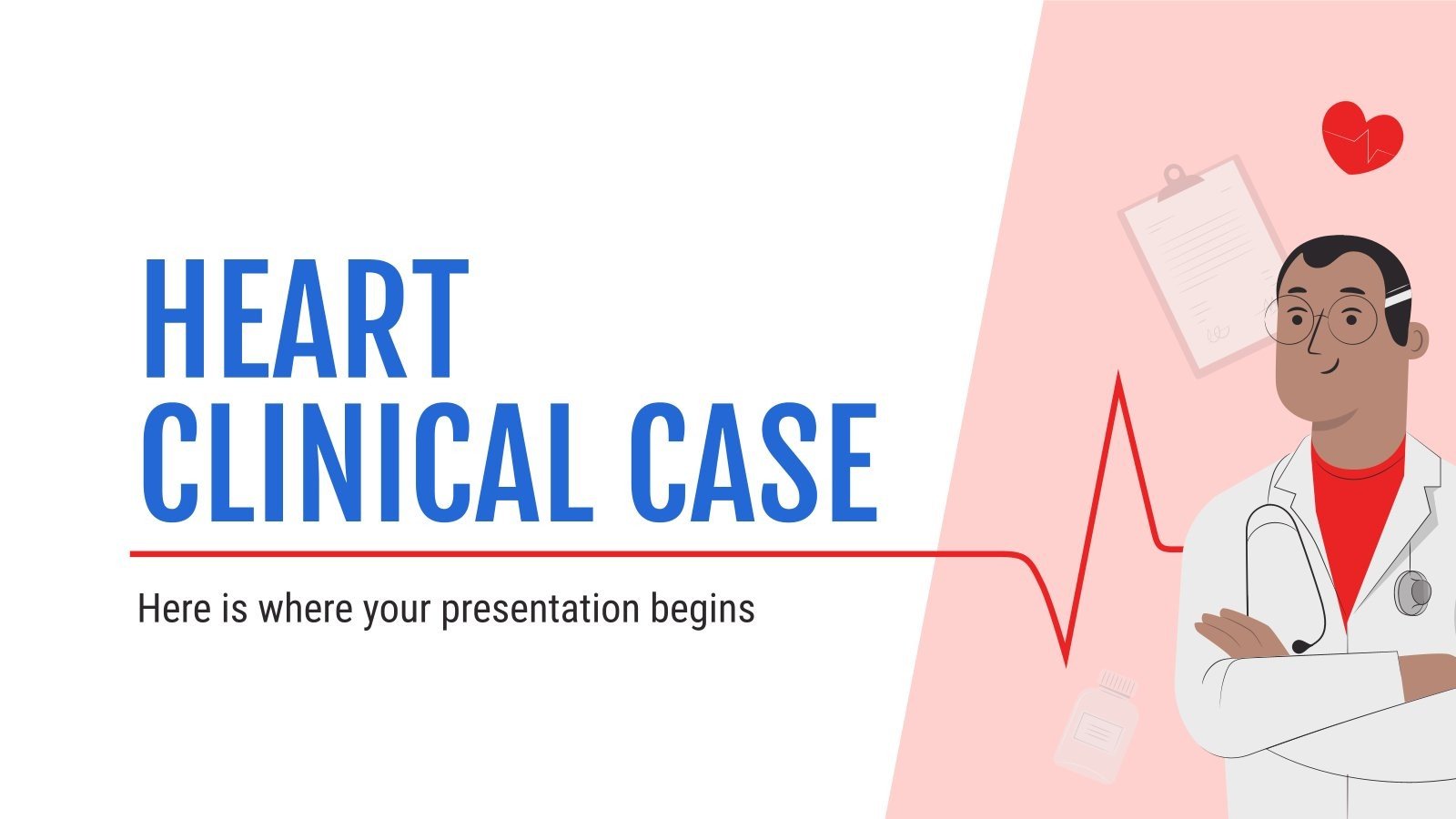 Heart Clinical Case Google Slides & PowerPoint template