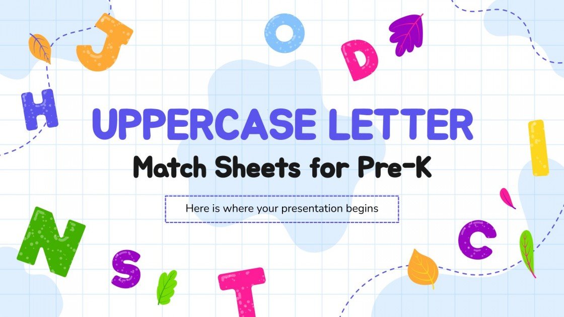 Uppercase Letter Match Sheets | Google Slides & PPT