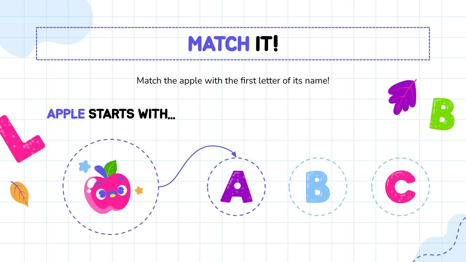 Uppercase Letter Match Sheets | Google Slides & PPT