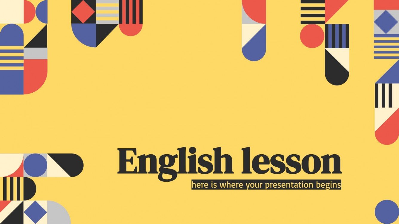 Clase de inglés | Plantilla gratis de Google Slides y PowerPoint