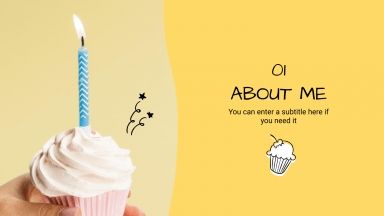 Simple Animated Birthday Google Slides & PowerPoint template