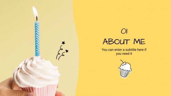 Simple Animated Birthday Google Slides & PowerPoint template
