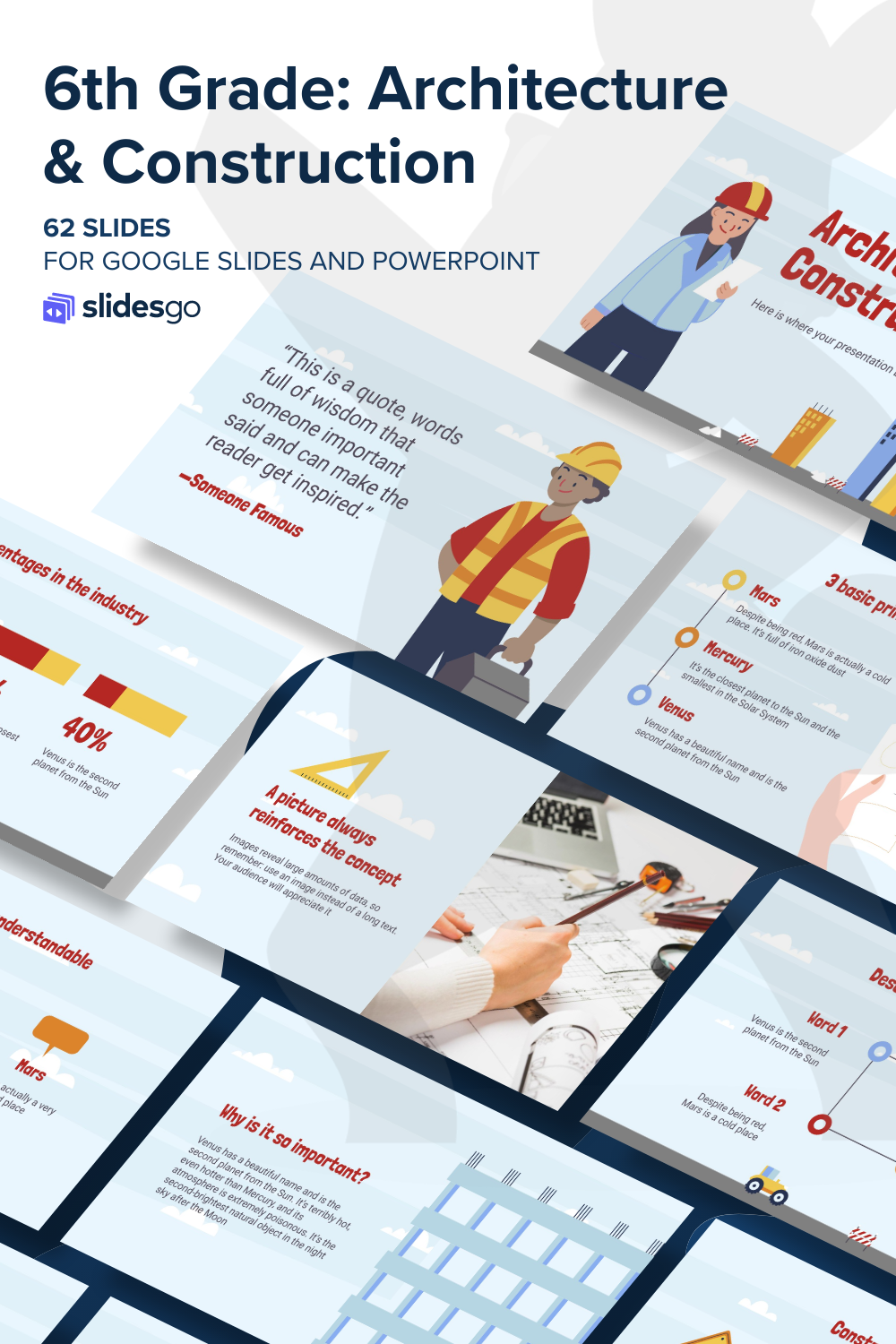 Architecture & Construction for 6th grade | Google Slides & PPT