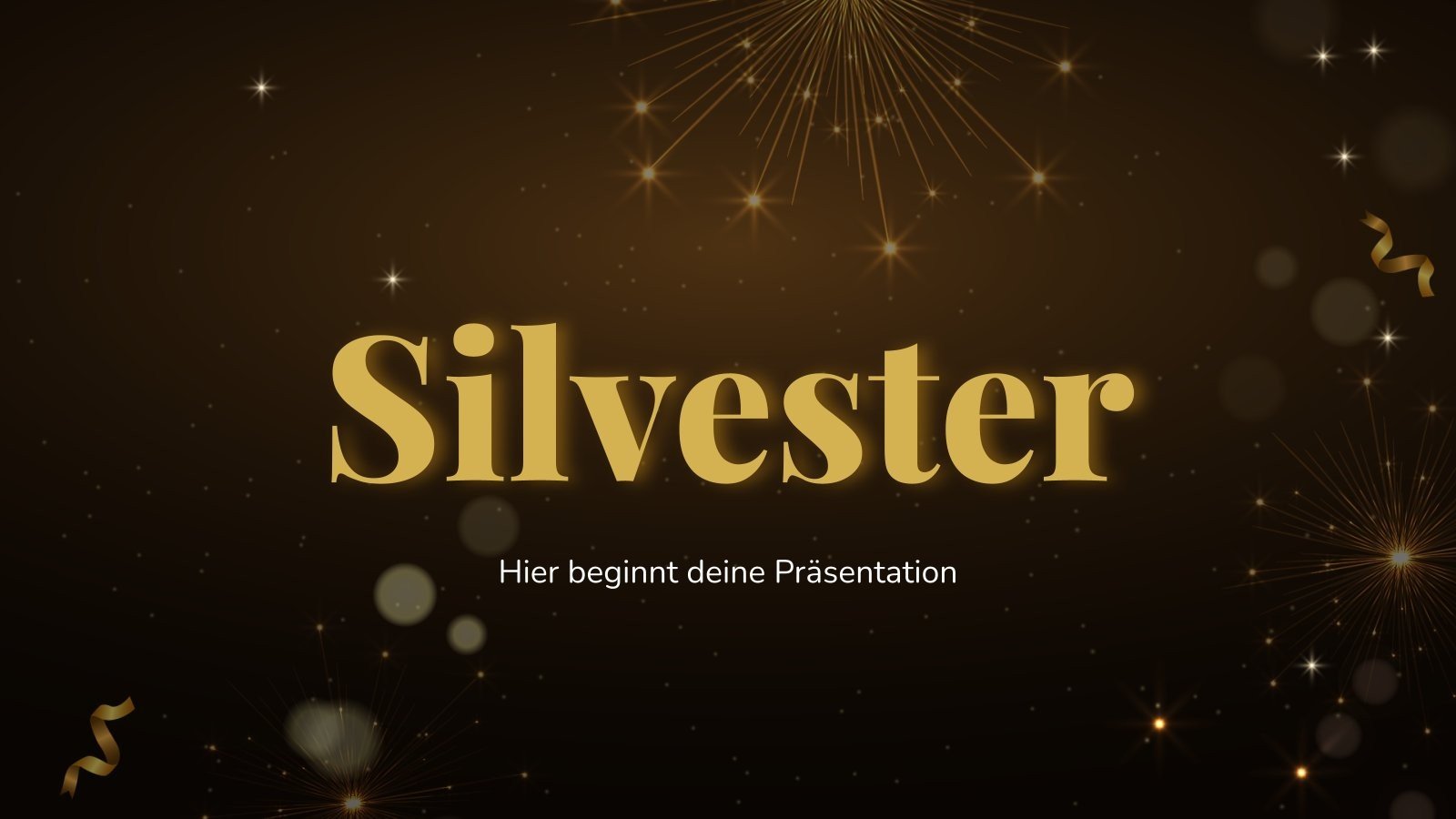 Silvester: German New Year's Eve | Google Slides & PPT