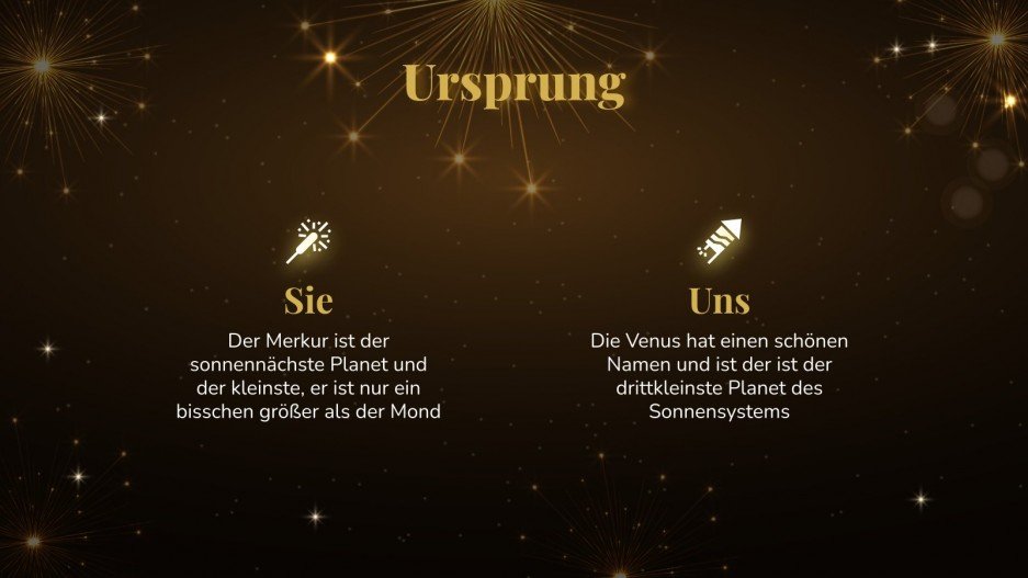 Silvester: German New Year's Eve | Google Slides & PPT