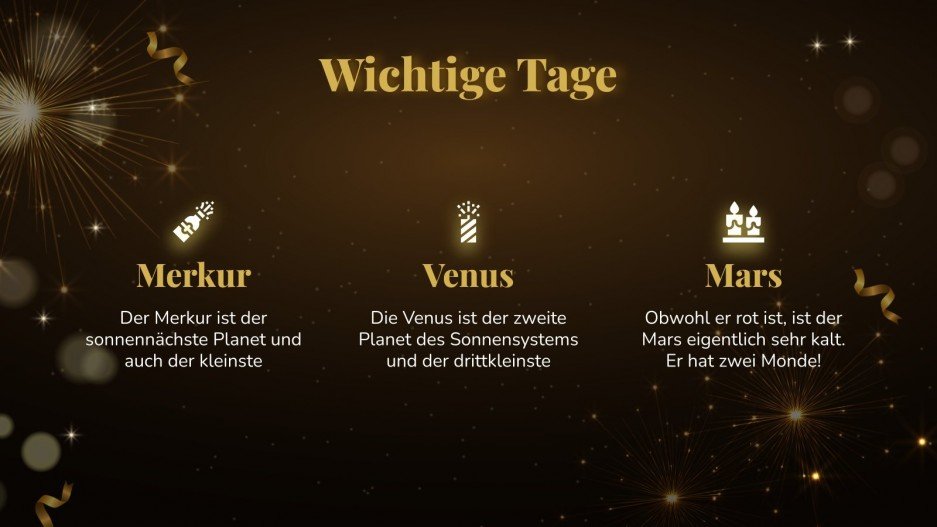 Silvester: German New Year's Eve | Google Slides & PPT