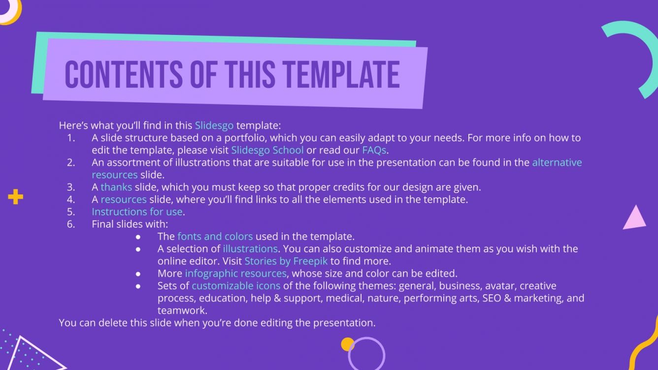 Curato Portfolio Google Slides & PowerPoint template