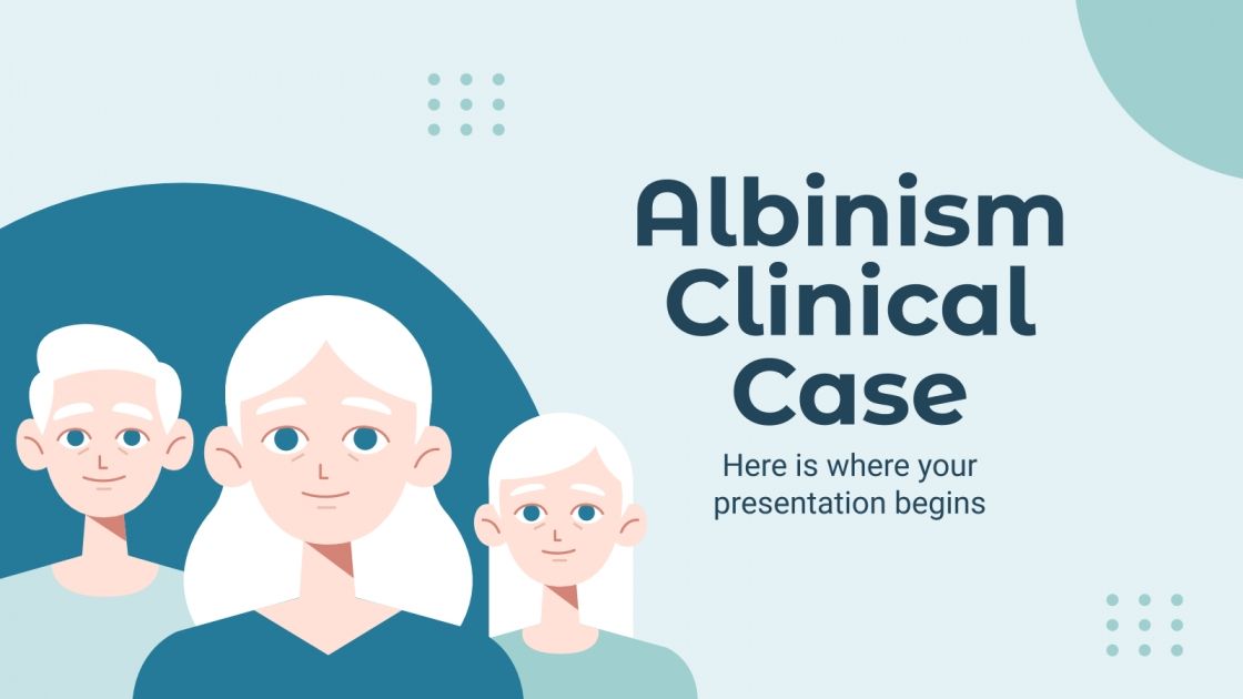 Albinism Clinical Case Google Slides & PowerPoint template