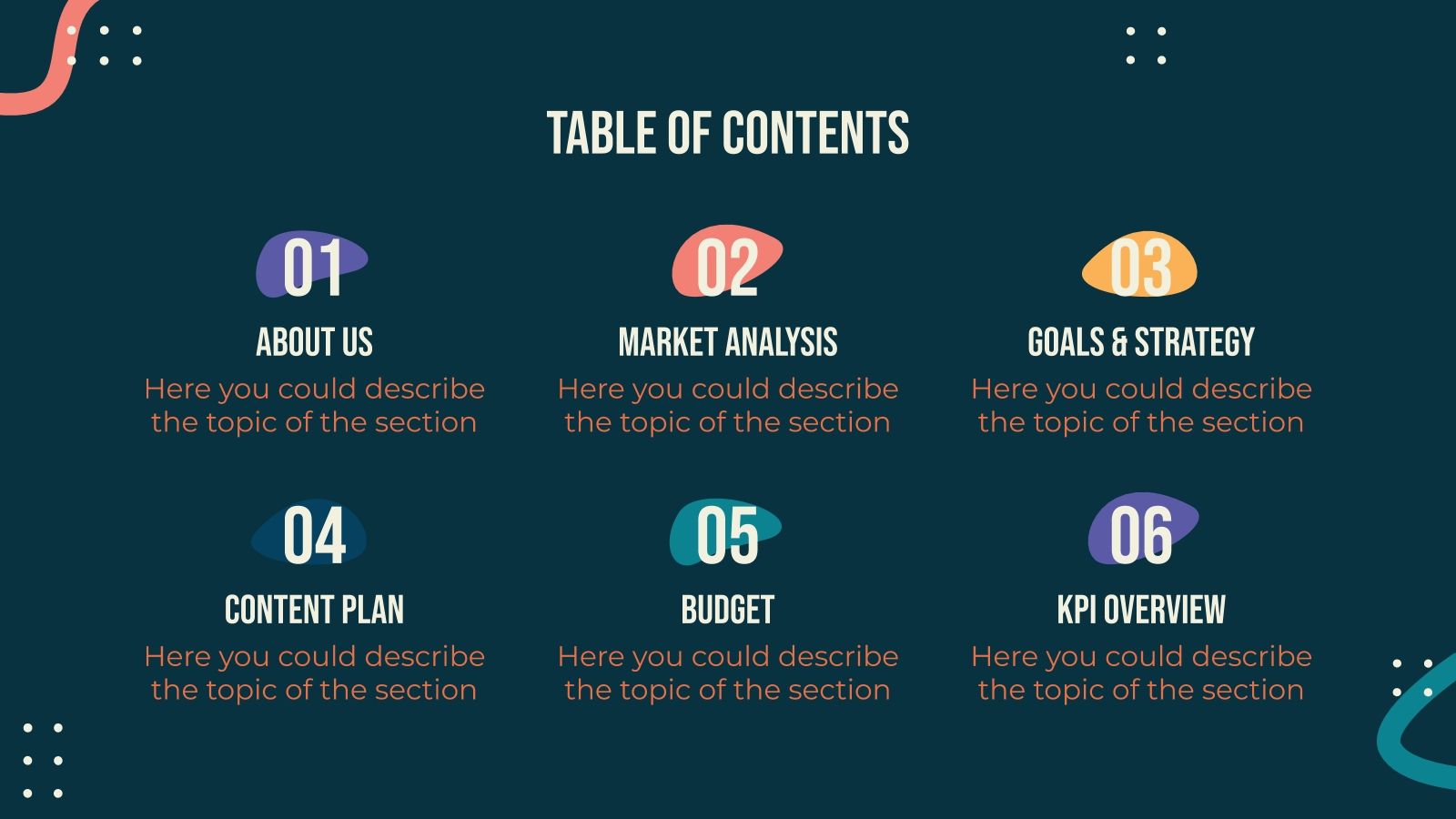 Abstract Marketing Plan Google Slides & PowerPoint template