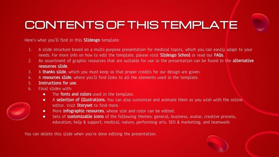 Red Blood Cells Functions | Google Slides & PPT