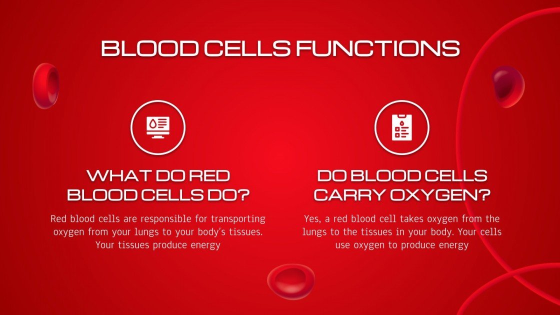 Red Blood Cells Functions | Google Slides & PPT