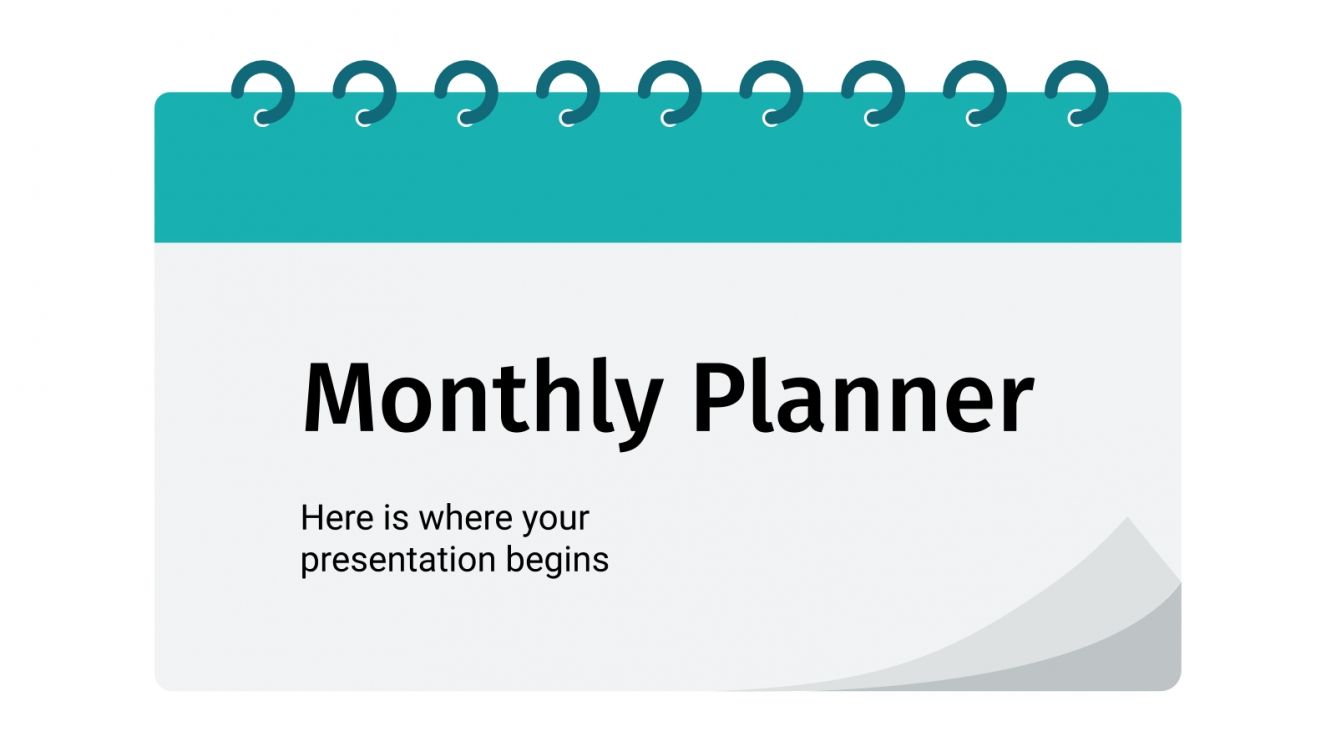 Monthly Planner for Google Slides & PowerPoint
