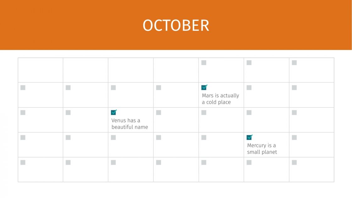 Monthly Planner for Google Slides & PowerPoint