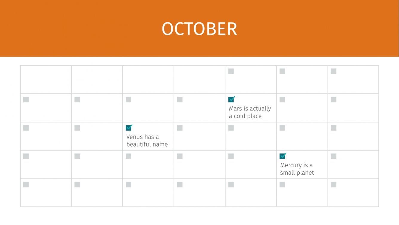 Monthly Planner for Google Slides & PowerPoint