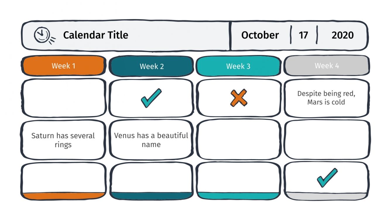 Monthly Planner for Google Slides & PowerPoint