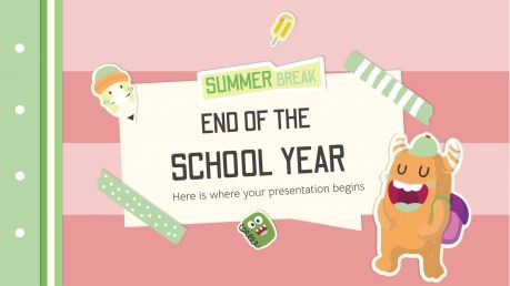 Vacaciones fin de curso | Plantilla de Google Slides y PowerPoint