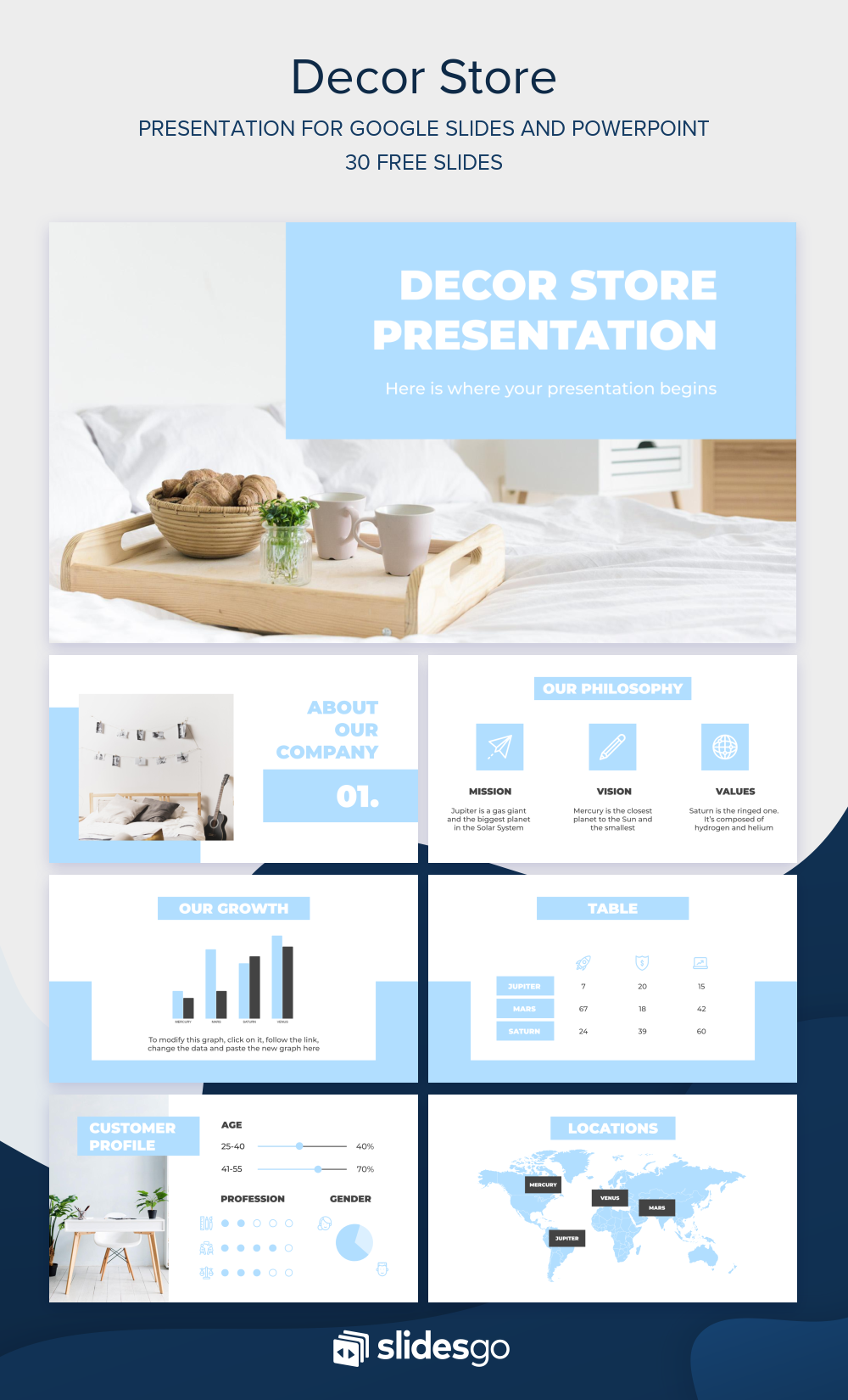 Decor Store Google Slides theme and PowerPoint template