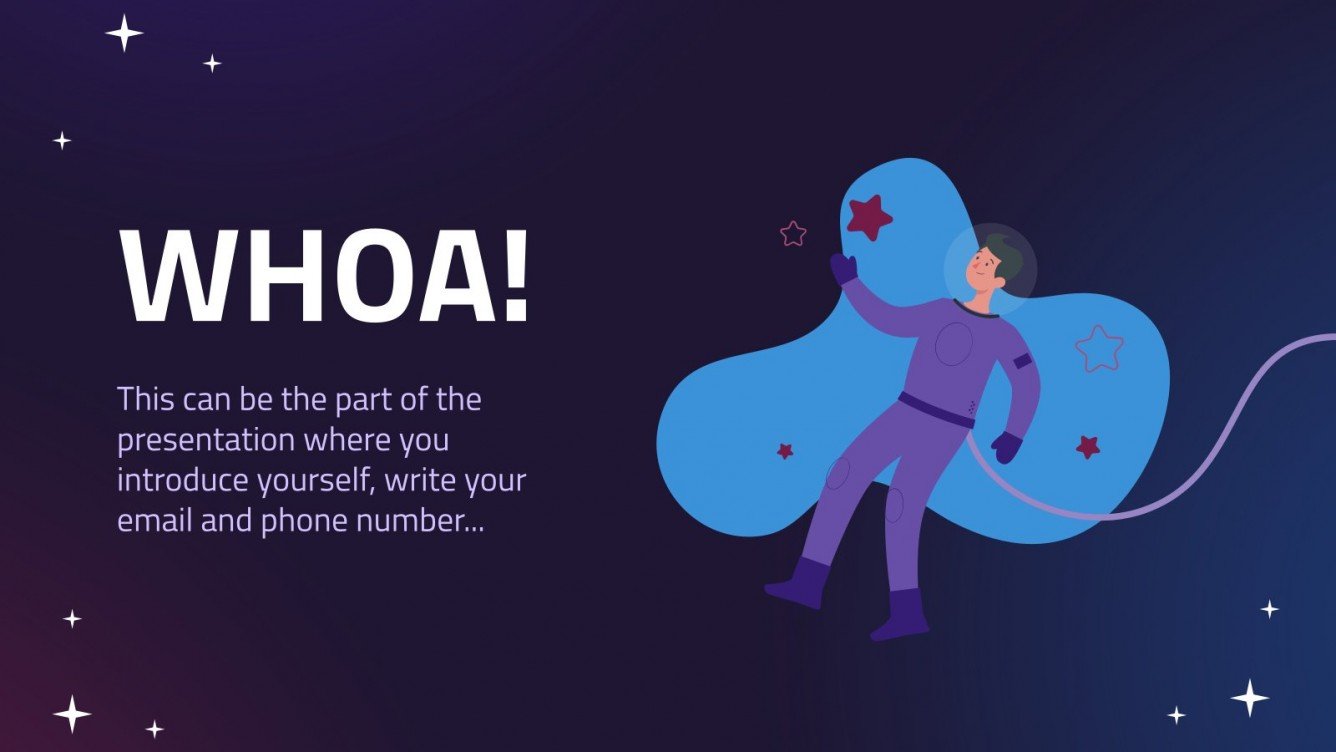 Space Vacation Google Slides theme & PowerPoint template