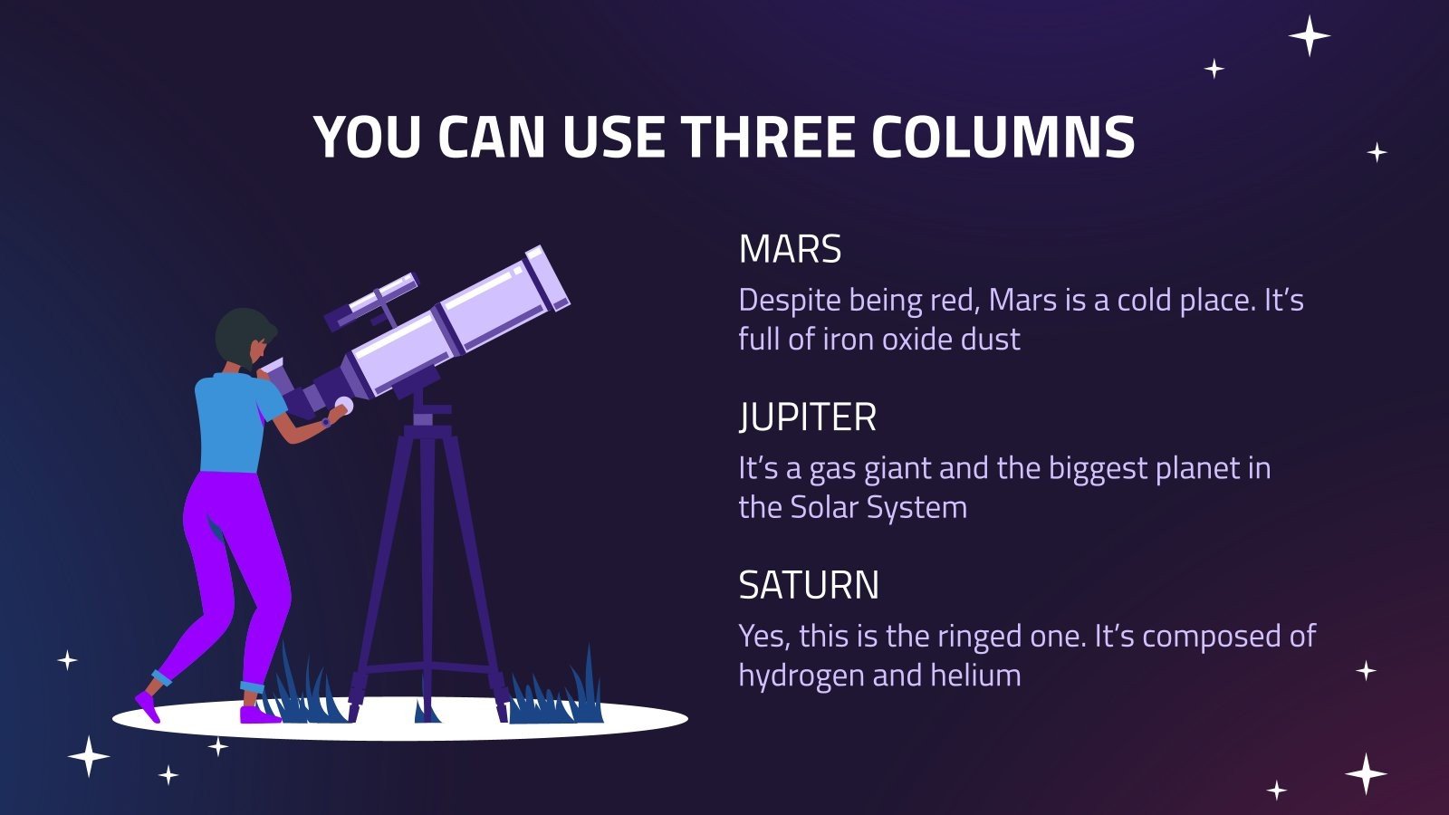 Space Vacation Google Slides theme & PowerPoint template