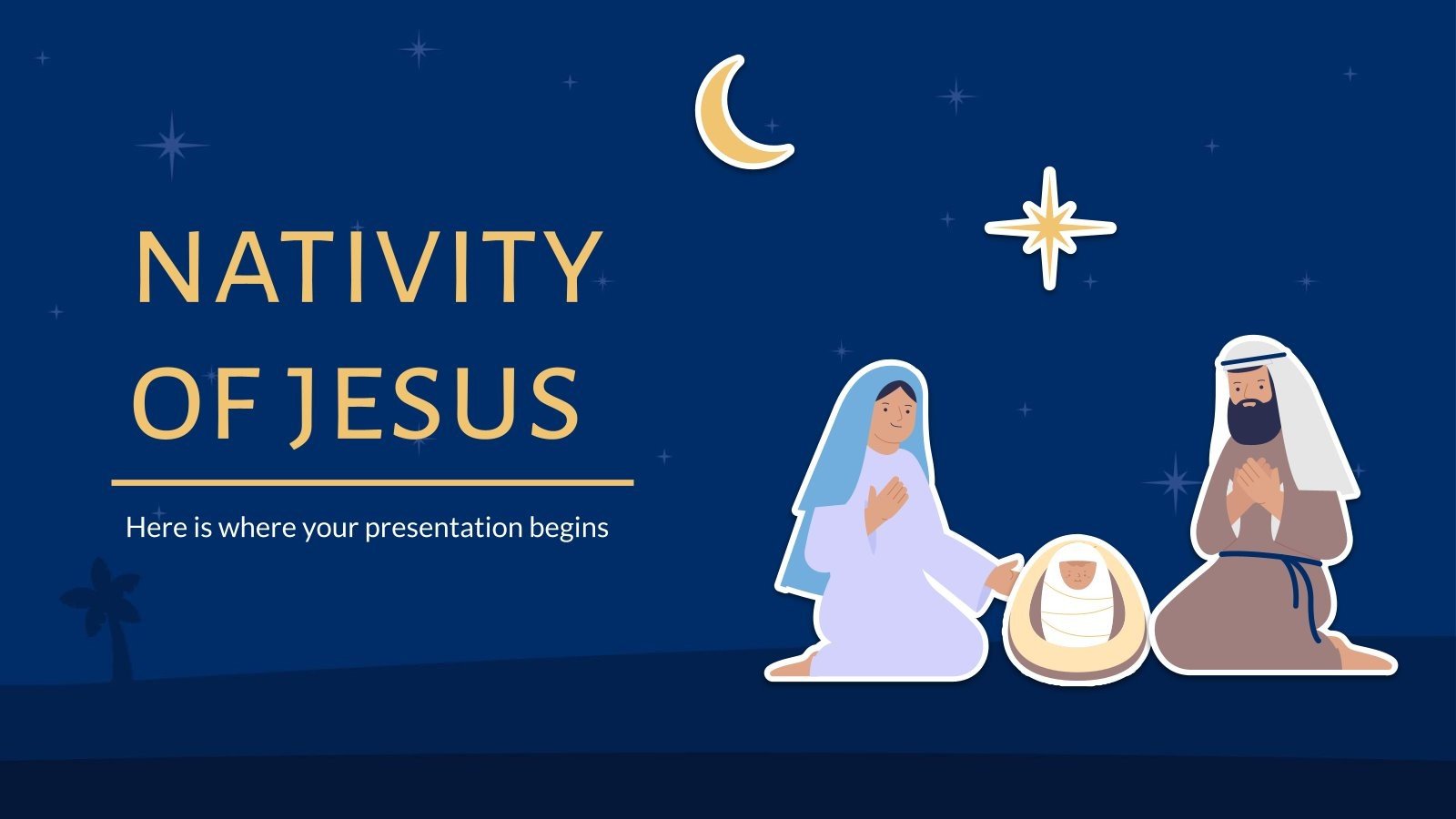 Free Google Slides and PowerPoint Templates about Jesus