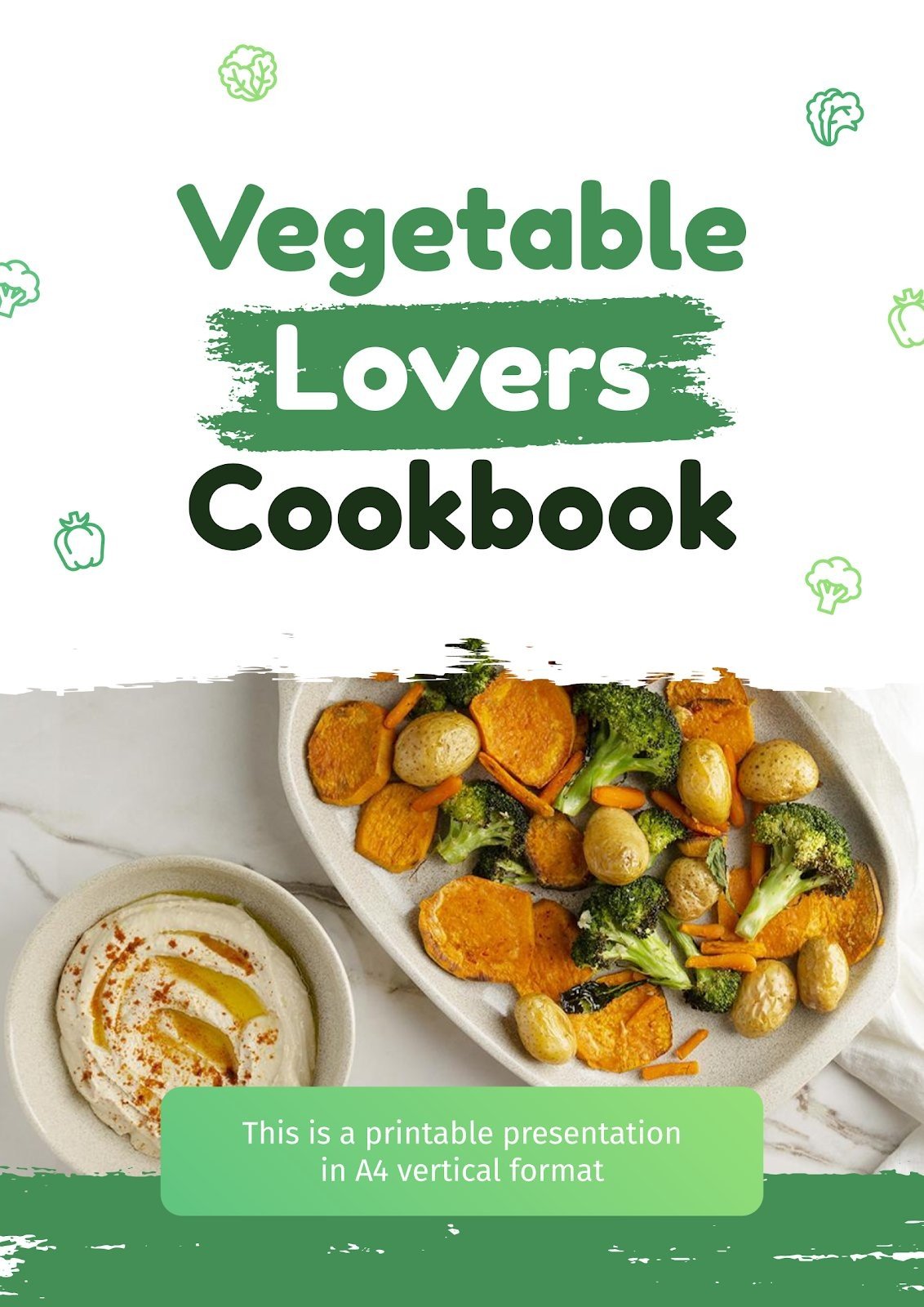 Vegetable Lovers Cookbook | Google Slides & PPT