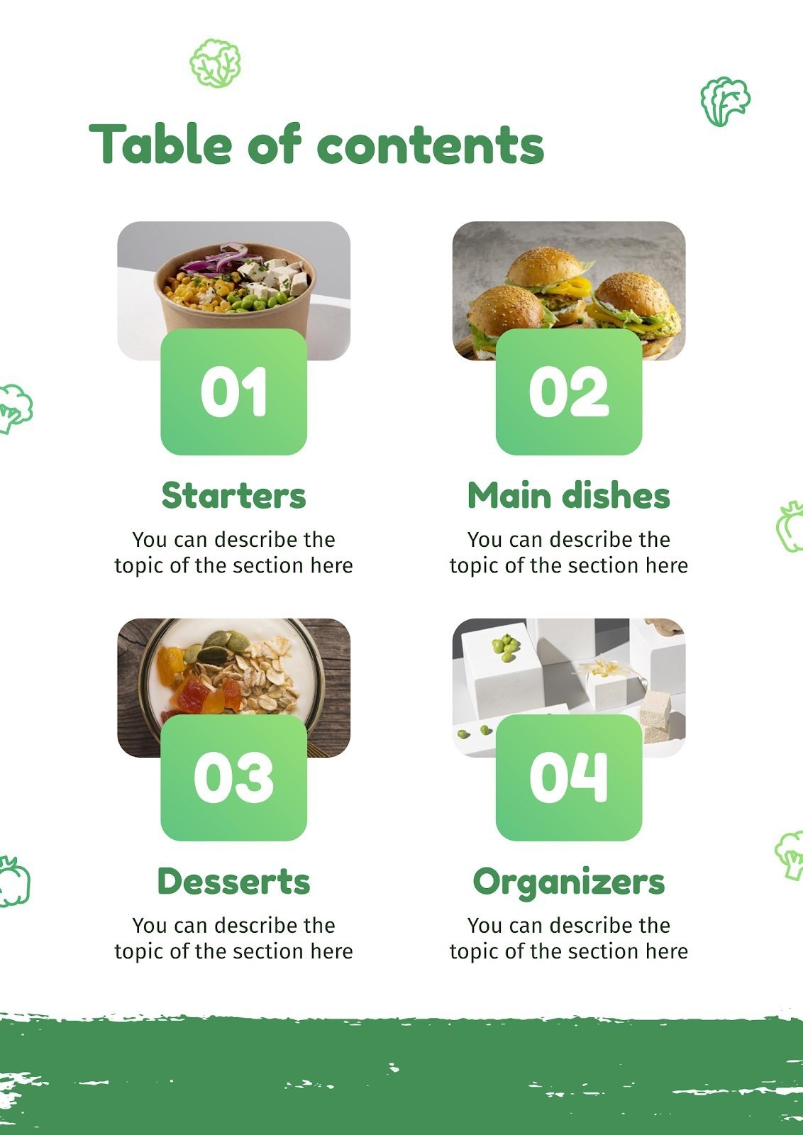 Vegetable Lovers Cookbook | Google Slides & PPT