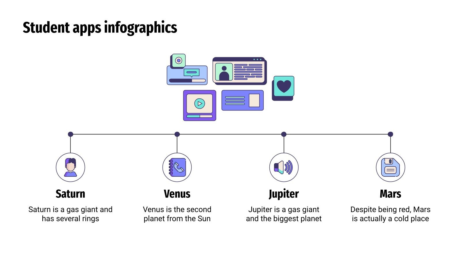 Student Apps Infographics | Google Slides & PowerPoint