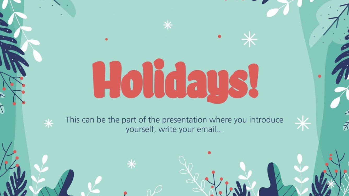 Happy Winter Holidays! | Google Slides & PowerPoint