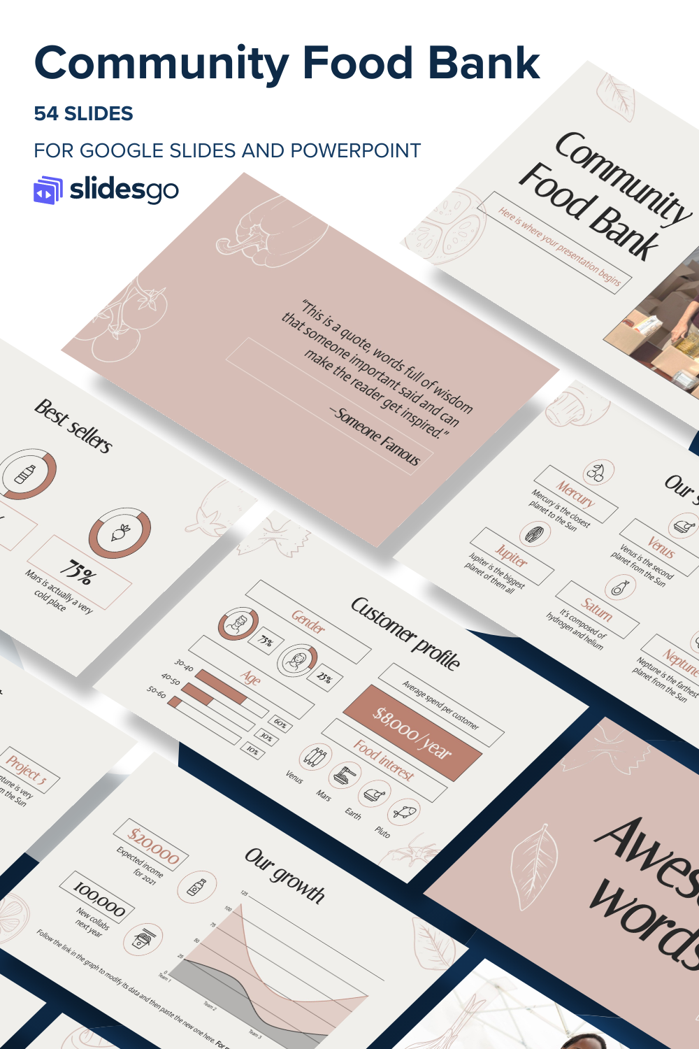 Community Food Bank | Google Slides & PowerPoint