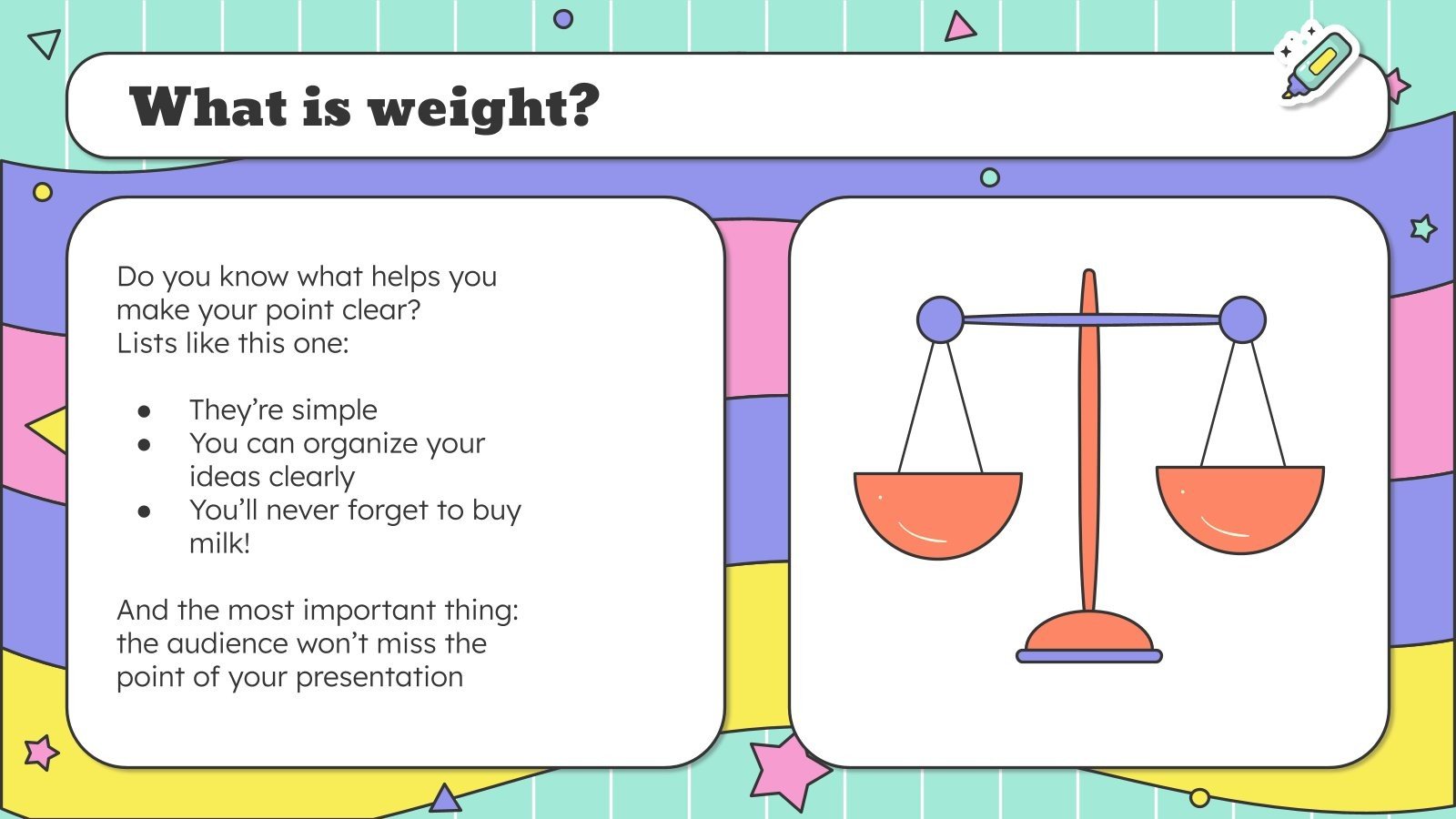 Math Subject for Pre-K: Weight | Google Slides & PowerPoint