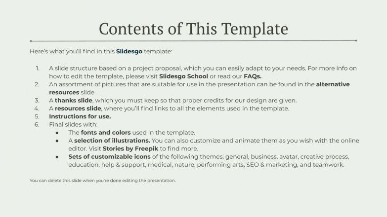 Eco Project Proposal Google Slides and PowerPoint template