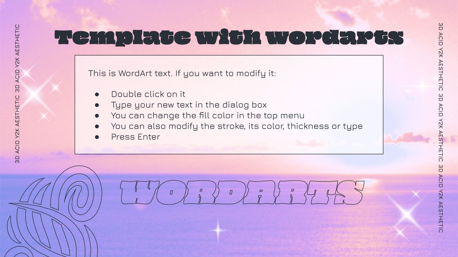 3D Acid Y2K Aesthetics Marketing Plan | Google Slides & PPT