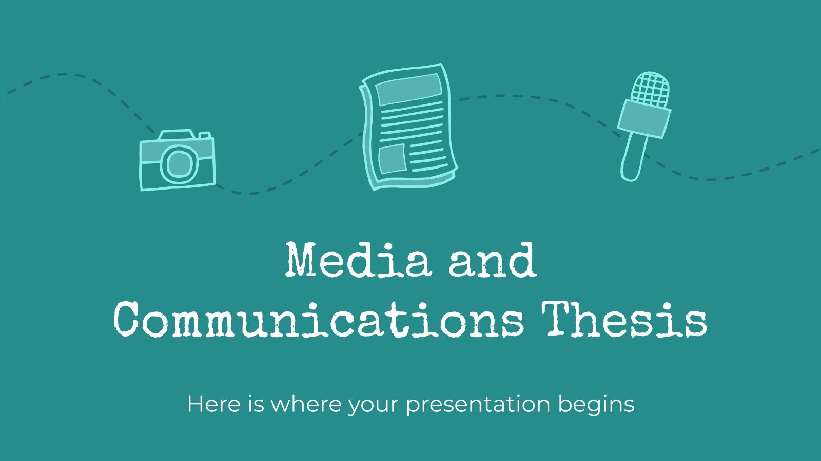 Media & Communication Thesis Google Slides & PPT template